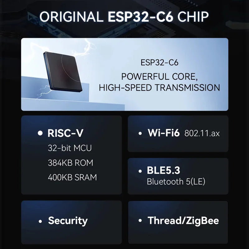 Ebyte ESP32-C6-WROOM-1U ESP32-C6 chip WiFi6+BLE5.3 WiFi module – IOT ... Ebyte ESP32-C6-WROOM-1U ESP32-C6 chip WiFi6+BLE5.3 WiFi module – IOT ...