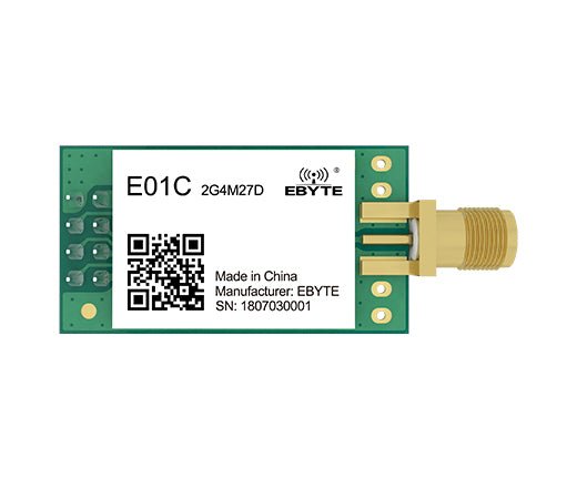 Ebyte E01c 2g4m27d 27dbm Receiver Wireless Serial Port Module Spi Si24r1 Chip Plug In Wireless