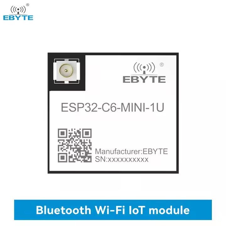 Ebyte ESP32-C6-MINI-1U 2.4GHz Bluetooth Wifi IOT SoC Module 20dbm 180m WIFI6 BLE5.3 ESP32-C6 ...