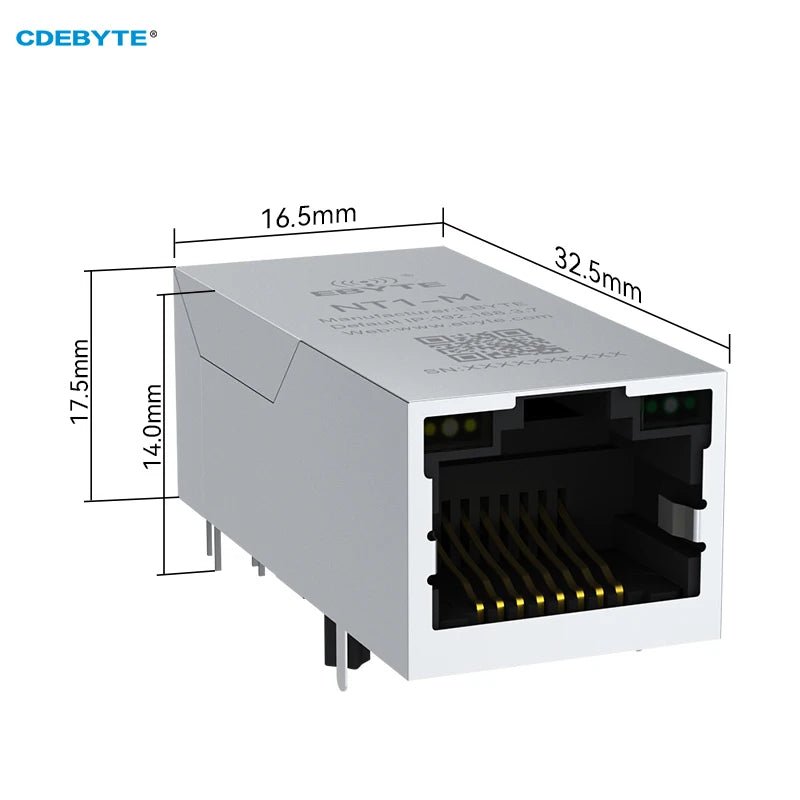 EBYTE NT1-M TTL Serial to Ethernet 10M Serial to Network Port RJ45 Ultra Small Size Modbus ...