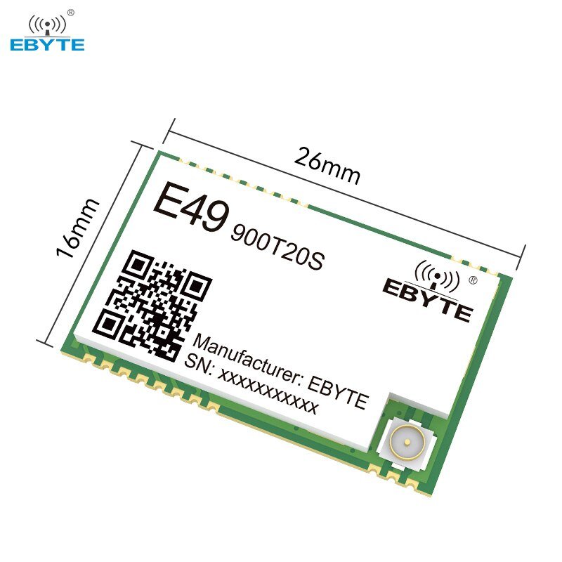 Ebyte E49-900T20S Wireless Module 20dBm Long Range 2.5km Low Power Consumption IPEX/Stamp Hole ...