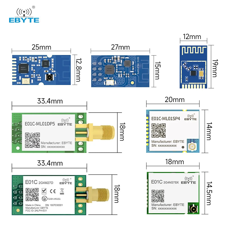 Cost-effective 2.4GHz SPI RF Module Si24R1 Ci24R1 Chip 11/20/27dBm SMD ...