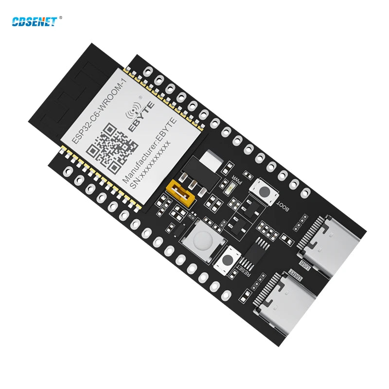 2.4G ESP32-C6 WIFI Bluetooth Test Board CDSENET ESP32-C6-WROOM-1-TB ...