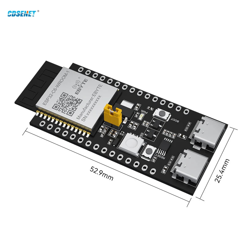 2 4g Esp32 C6 Wifi Bluetooth Test Board Cdsenet Esp32 C6 Wroom 1 Tb Lora Module Manufacturer