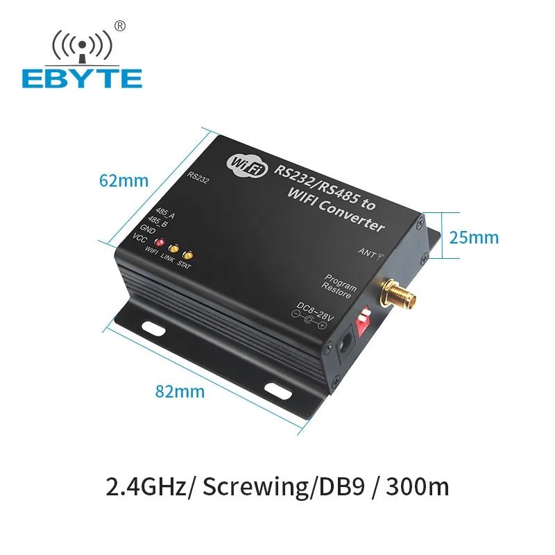 RS232 RS485 wi-fi data transmitter receiver 802.11b/g/n 2.4ghz – Ebyte ...