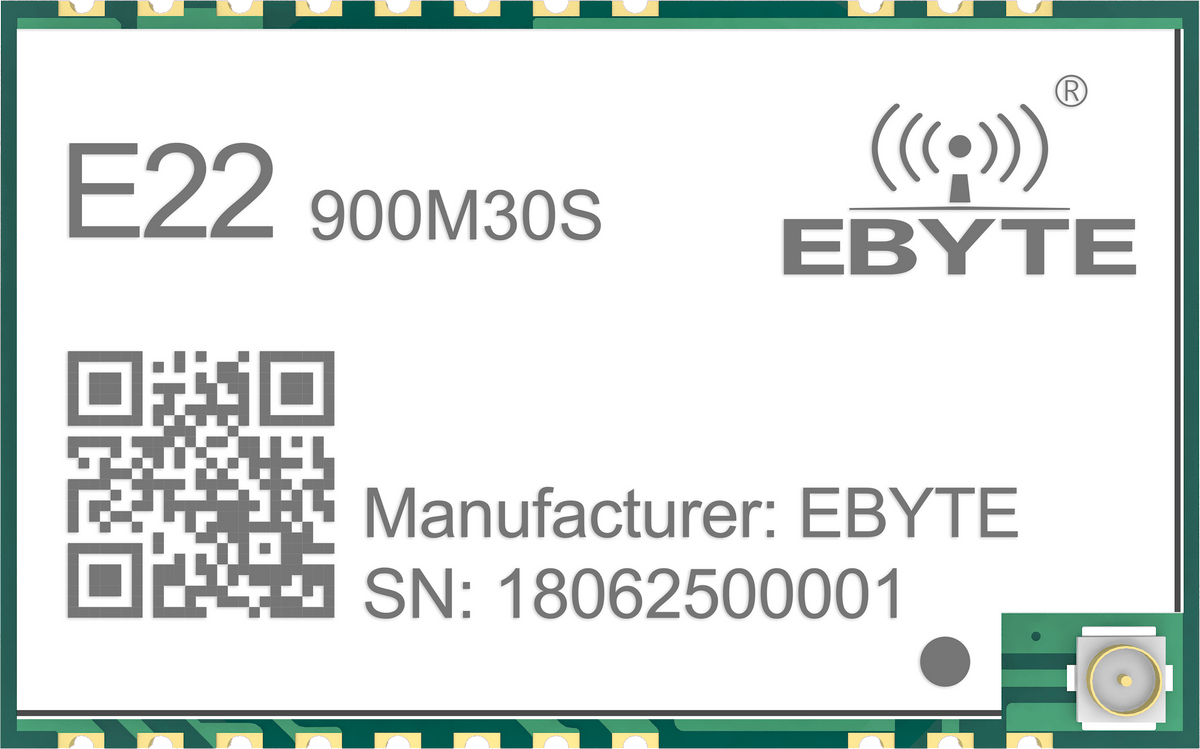 EBYTE E22-900M30S SX1262 LoRa Module 868MHz Wireless Module 30dBm 12km Range IPEX Antenna SPI ...