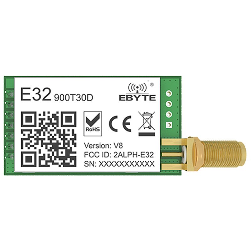 EBYTE E32-900T30D-V8 LoRa Wireless Module 100mW 868/915MHz Support Air ...