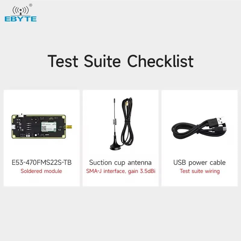 EBYTE E53-470FMS22S-TB Micro USB interface Wireless Module Test board ...