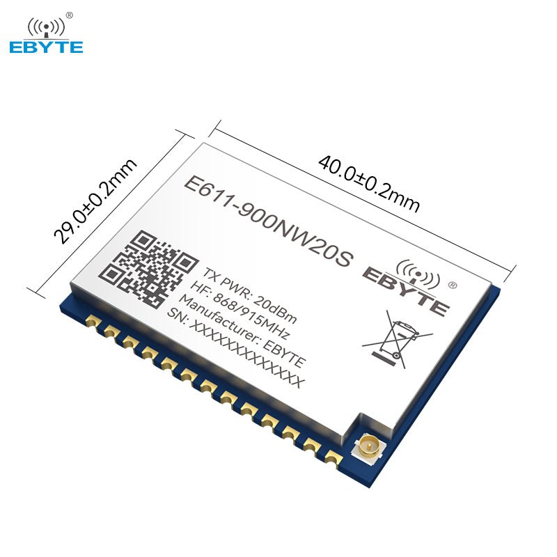 Ebyte E611-900NW20S 20dBm UART/PHY UAV 915MHz Long distance digital and ...
