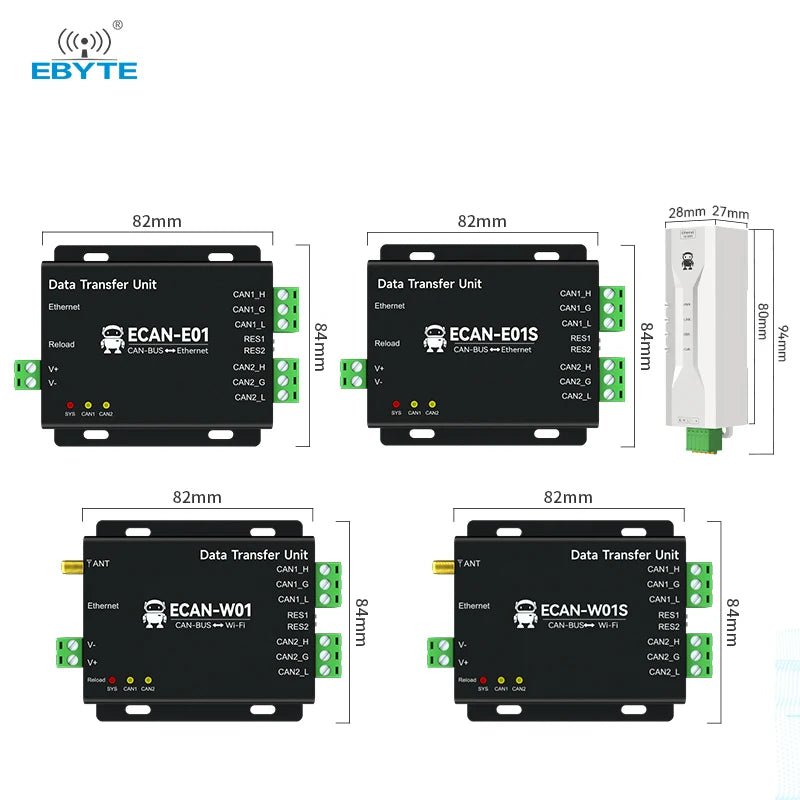 Ebyte ECAN-E02 Serial Port Server CAN2.0 to Ethernet Gateway Protocol – IOT Module Shop ...