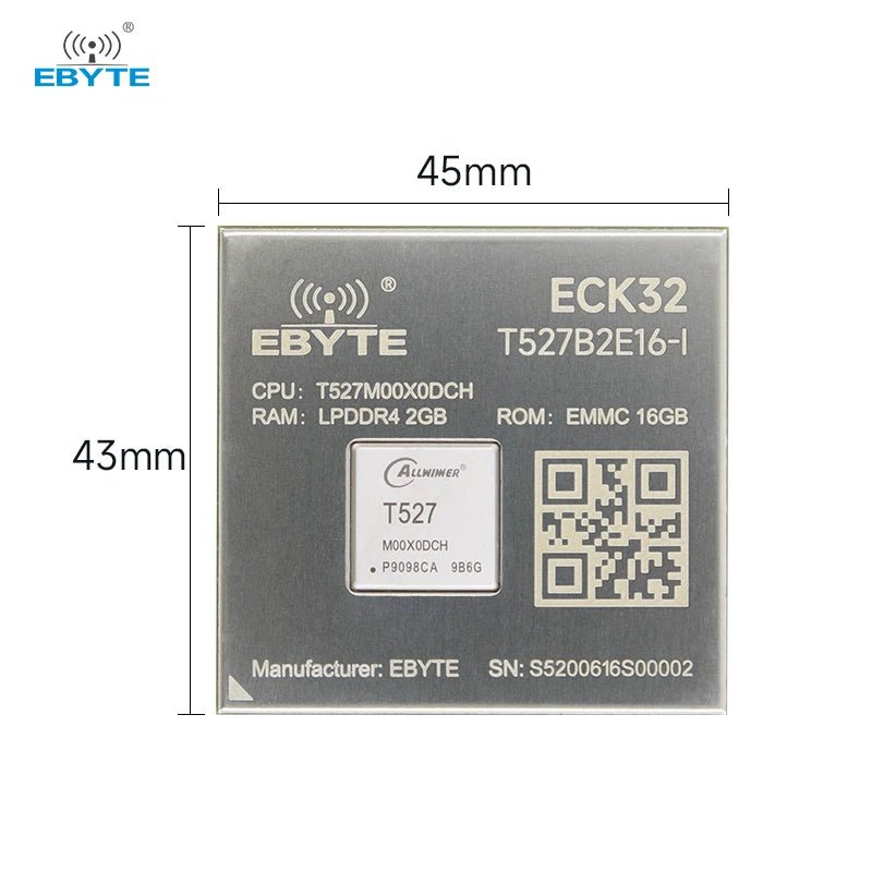 Ebyte Multi-core Heterogeneous Processors T527 Embedded Core Board ...