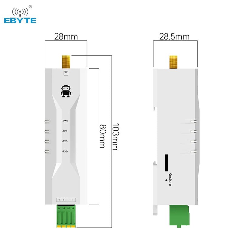 Ebyte EWD108-GN04(TTL) UART High-precision Positioning Modbus RTU BDS ...
