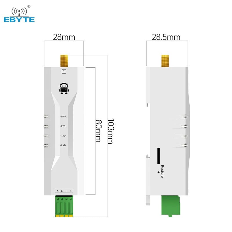 Ebyte EWD108-GN05(485) RS485 Modbus BDS/GPS/GLONASS/GALILEO/QZSS/SBAS ...
