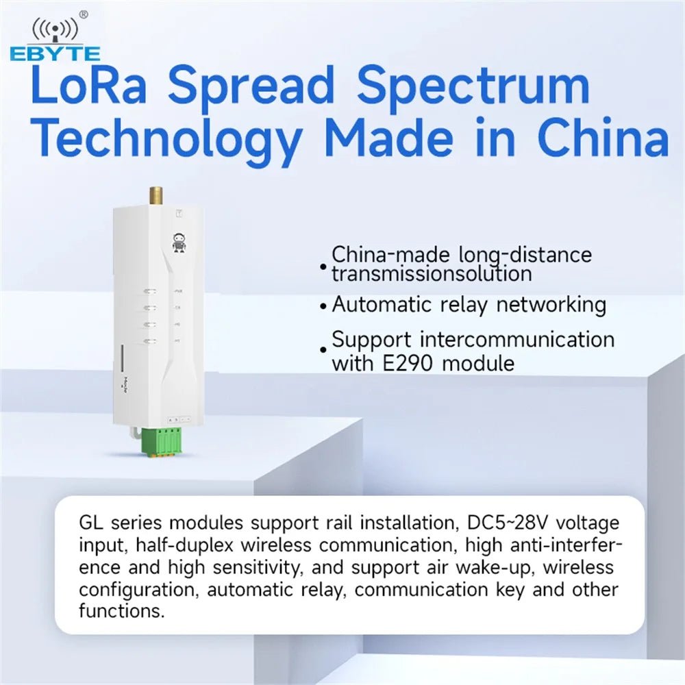 Ebyte EWD95M-400GL20(485) 20dBm 5km Half-duplex RS485/RS232 Interface ...