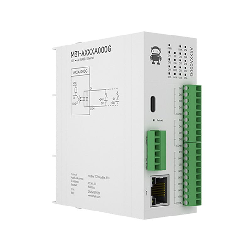 EBYTE M31-AXXXA000G 16DI RS485 RJ45 Analog Switch Acquisition ...