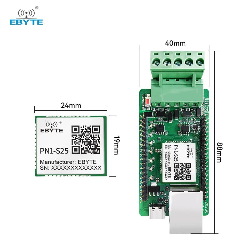 Ebyte PN1-S25 PN1-S25-TB Siemens PLC TTL to Ethernet Profinet to Modbus ...