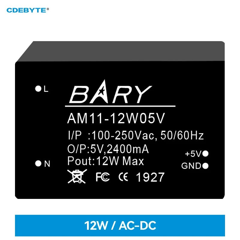EBYTE AM11-12W05V AC-DC Buck Power Supply Module Small Size Ultra Low ...