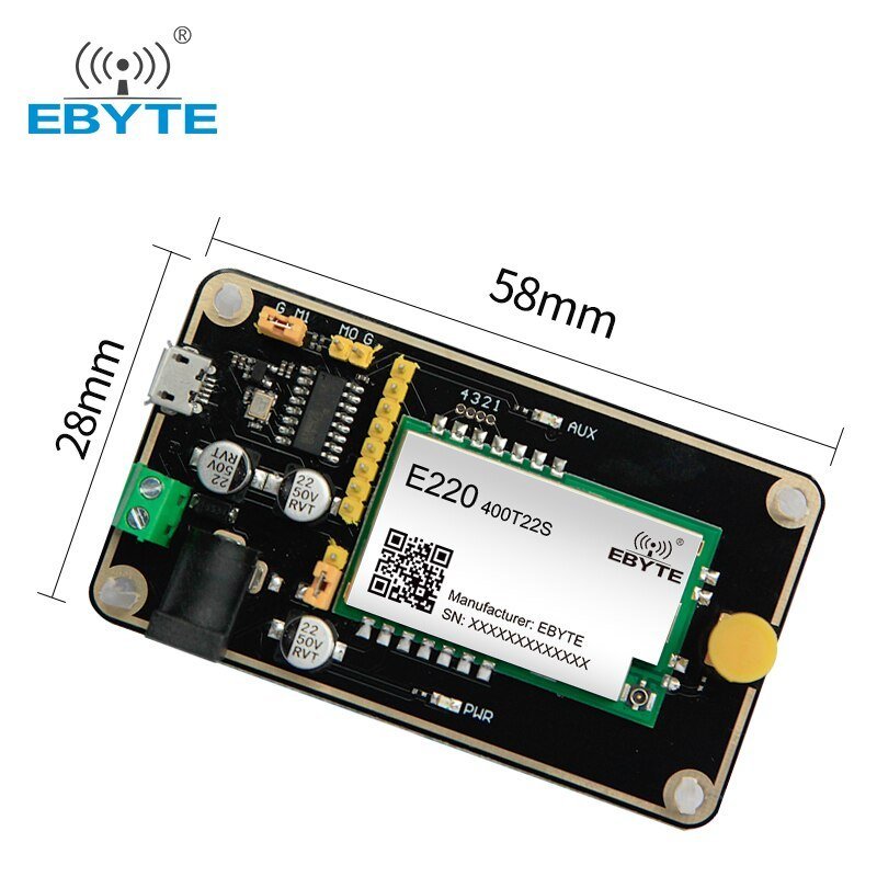 Ebyte E220-400TBL-01 Test Board Kit for E220-400T22S Wireless Serial ...