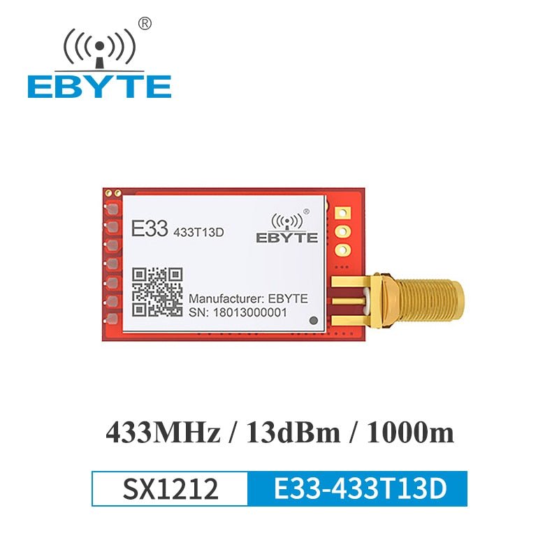 EBYTE E33-433T13D SX1212 433MHz Wireless RF Module Transceiver Receiver ...