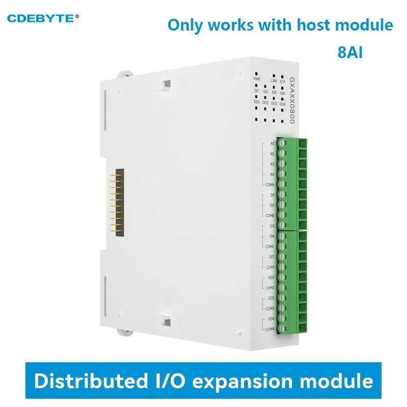 EBYTE GXAXX0800 8AI Analog Switch Acquisition RJ45 RS485 Distributed ...